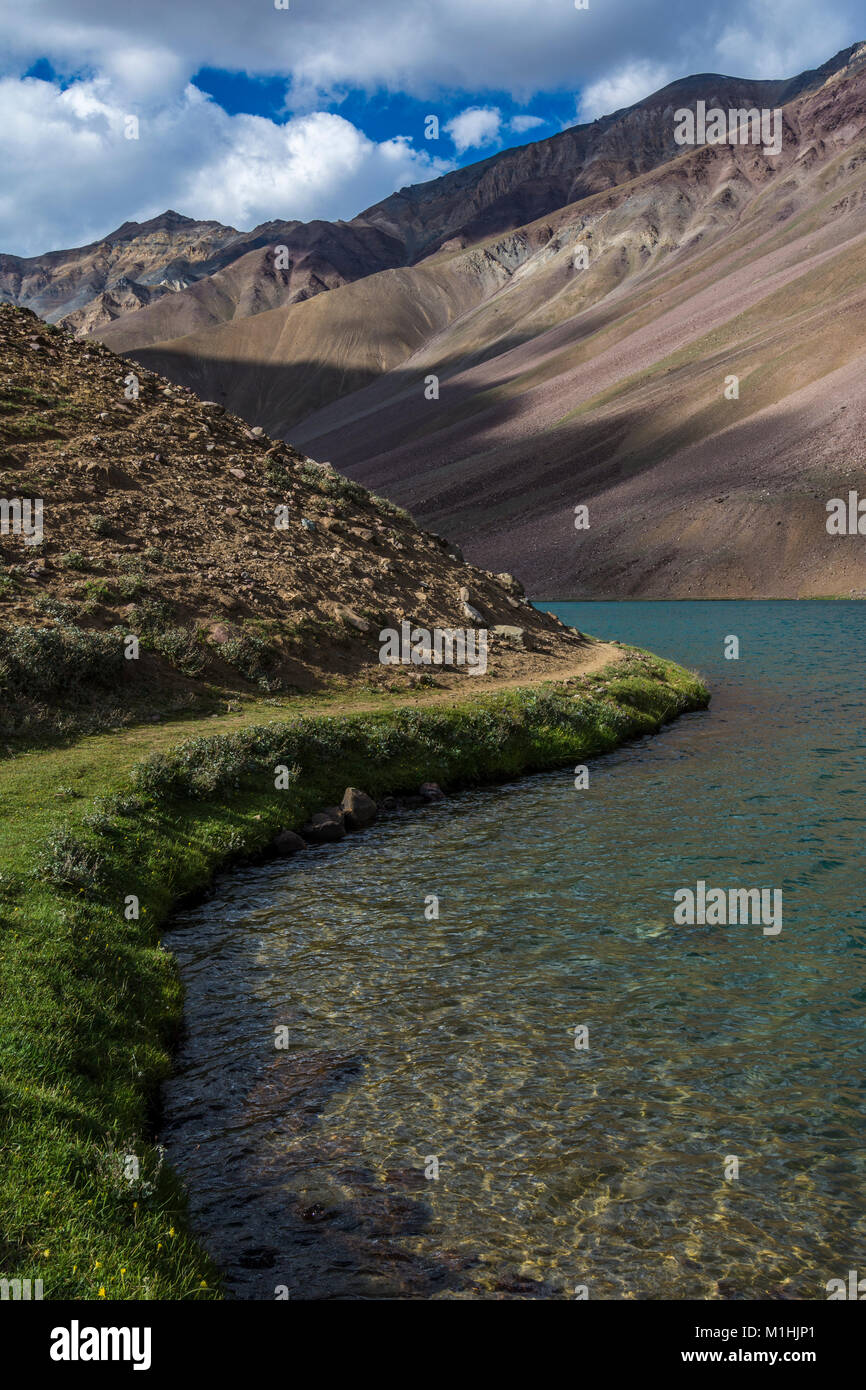 Crystal Clear Water of chandra Taal Stock Photo - Alamy