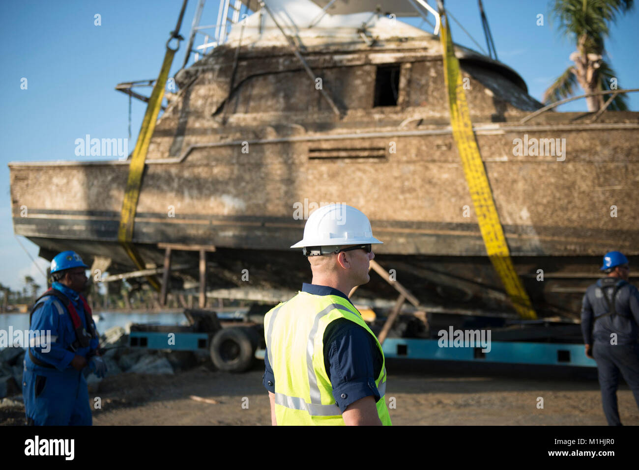Ens. Scott Boyd with the Hurricane Maria ESF-10 Puerto Rico response ...