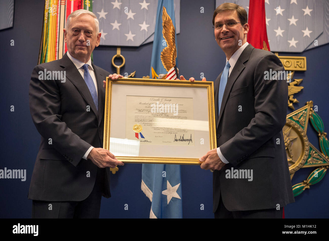 Secretary of Defense James N. Mattis formally swears in the Secretary ...