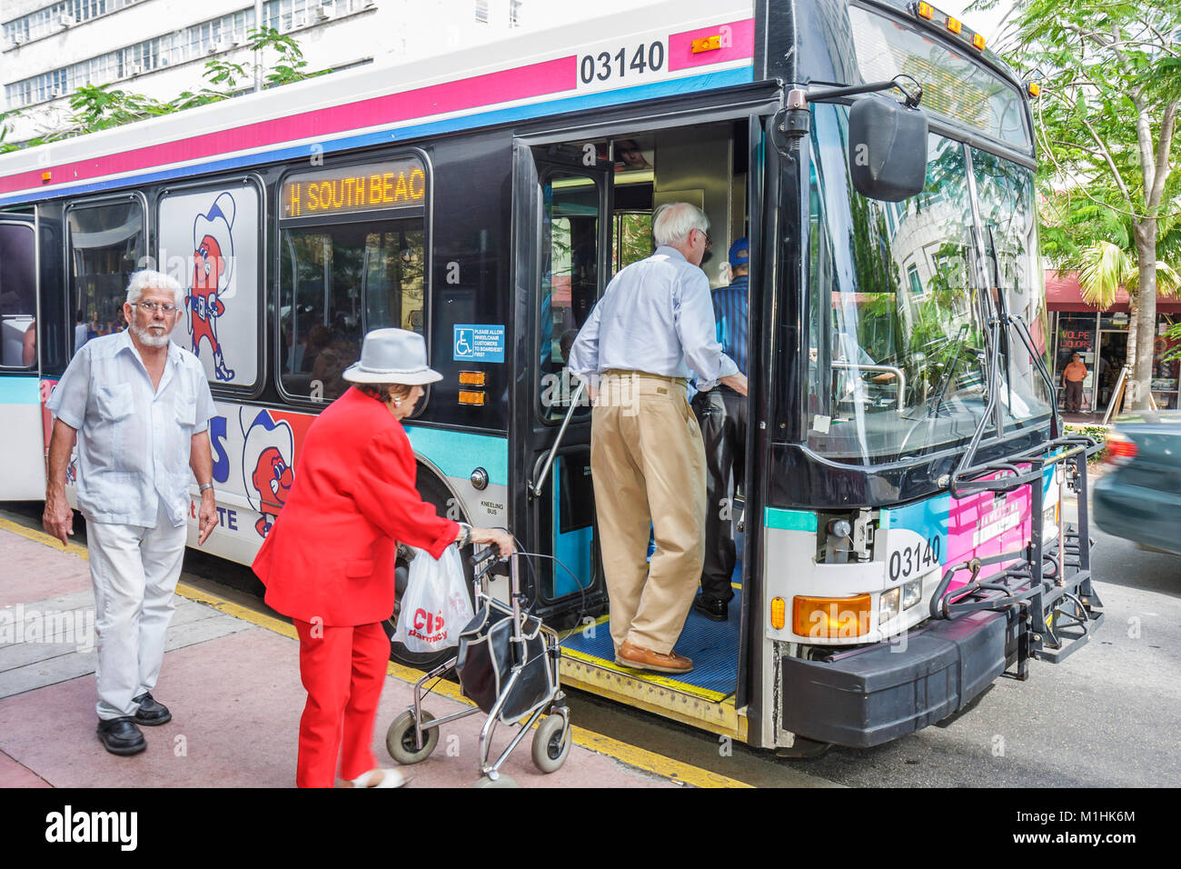 Miami Beach Florida,Washington Avenue,Metrobus,public transportation ...