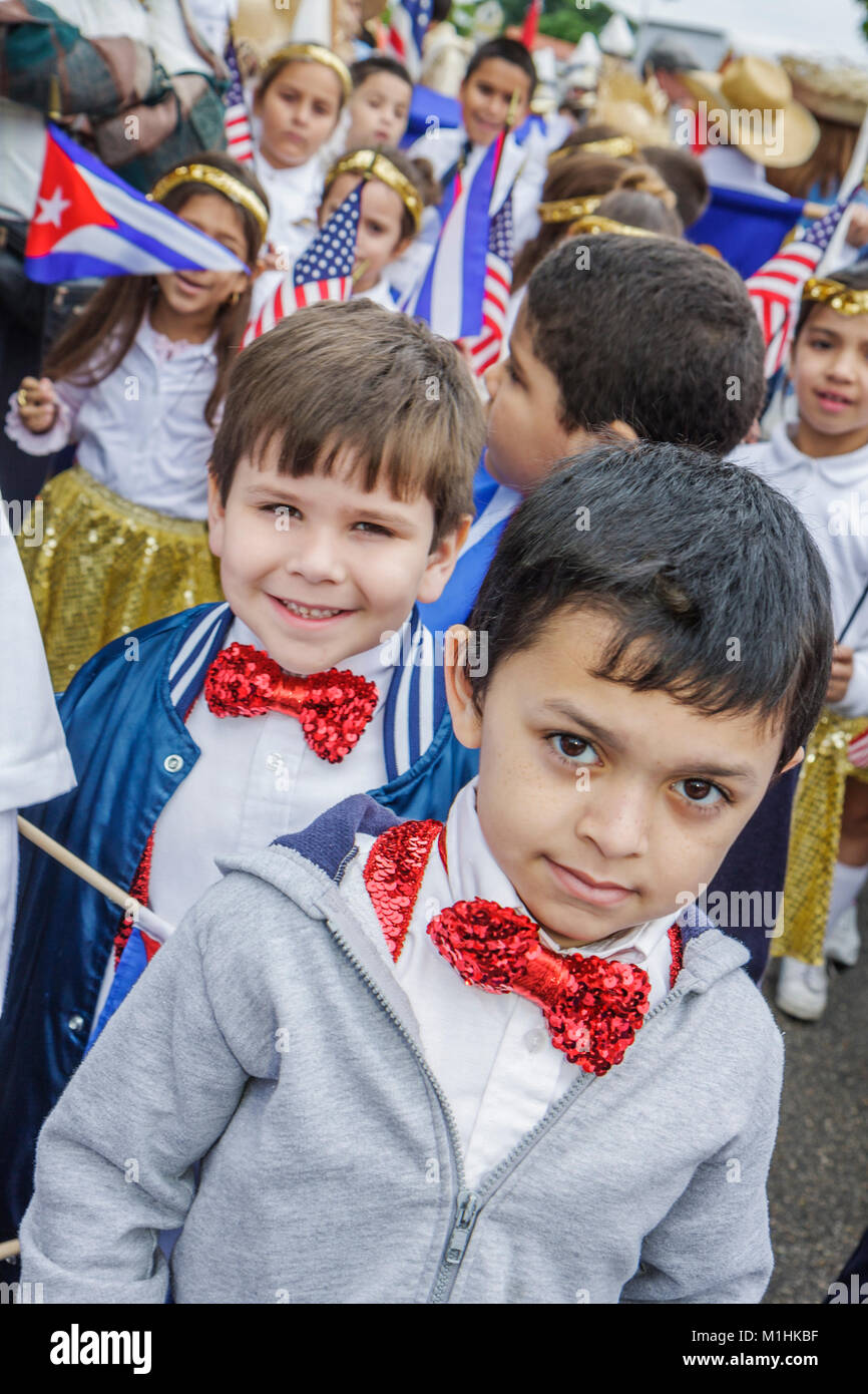 Florida,Hialeah,Jose Marti Parade,honoring Cuban poet,participant ...