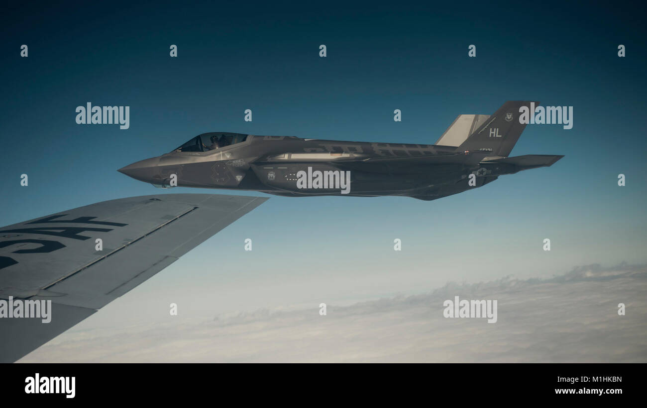 A U.S. Air Force 34th Fighter Squadron F-35A Lightning II from Hill Air ...