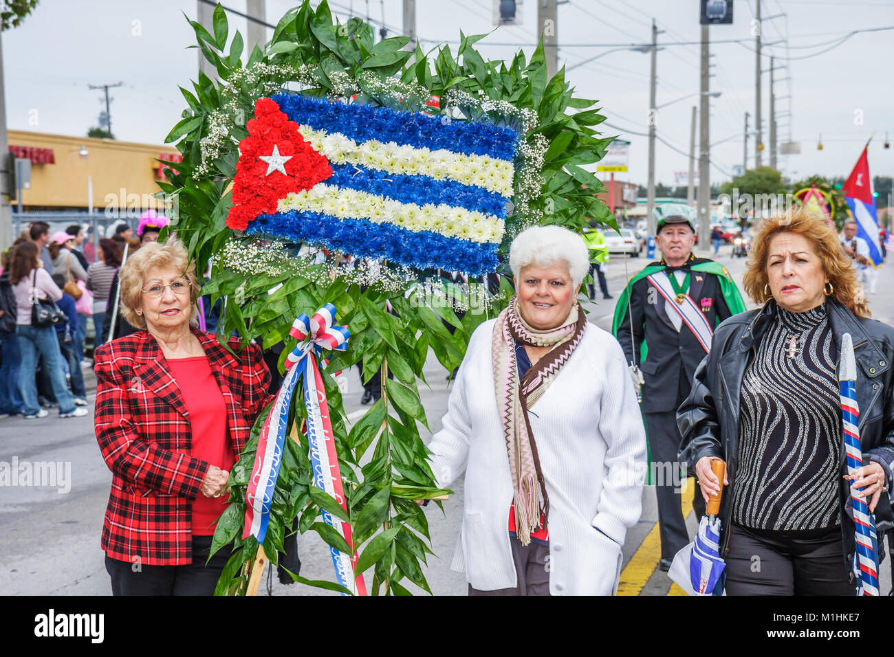 Florida,Hialeah,Jose Marti Parade,honoring Cuban poet,participant ...