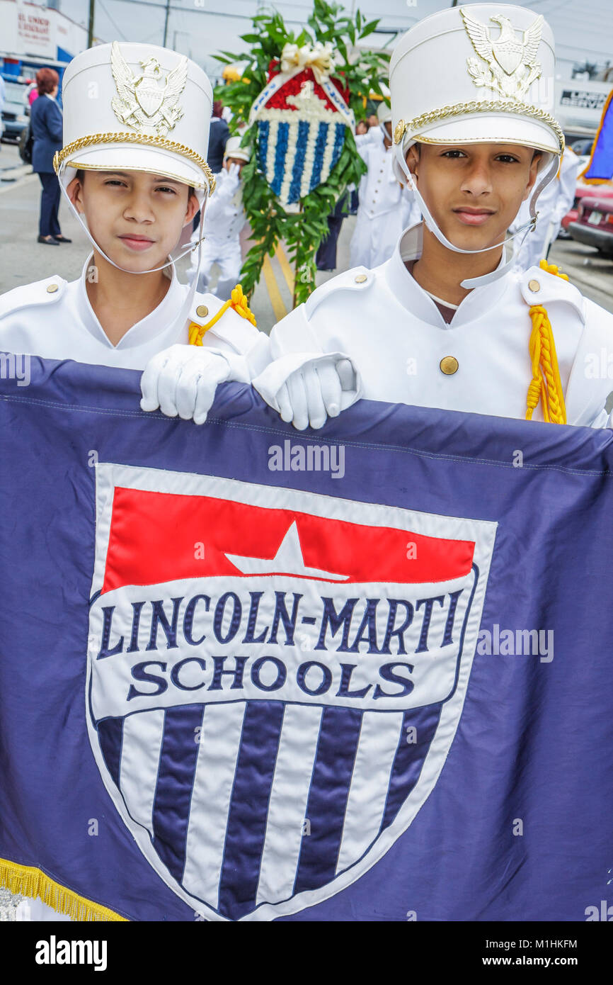 Florida,Hialeah,Jose Marti Parade,honoring Cuban poet,participant ...