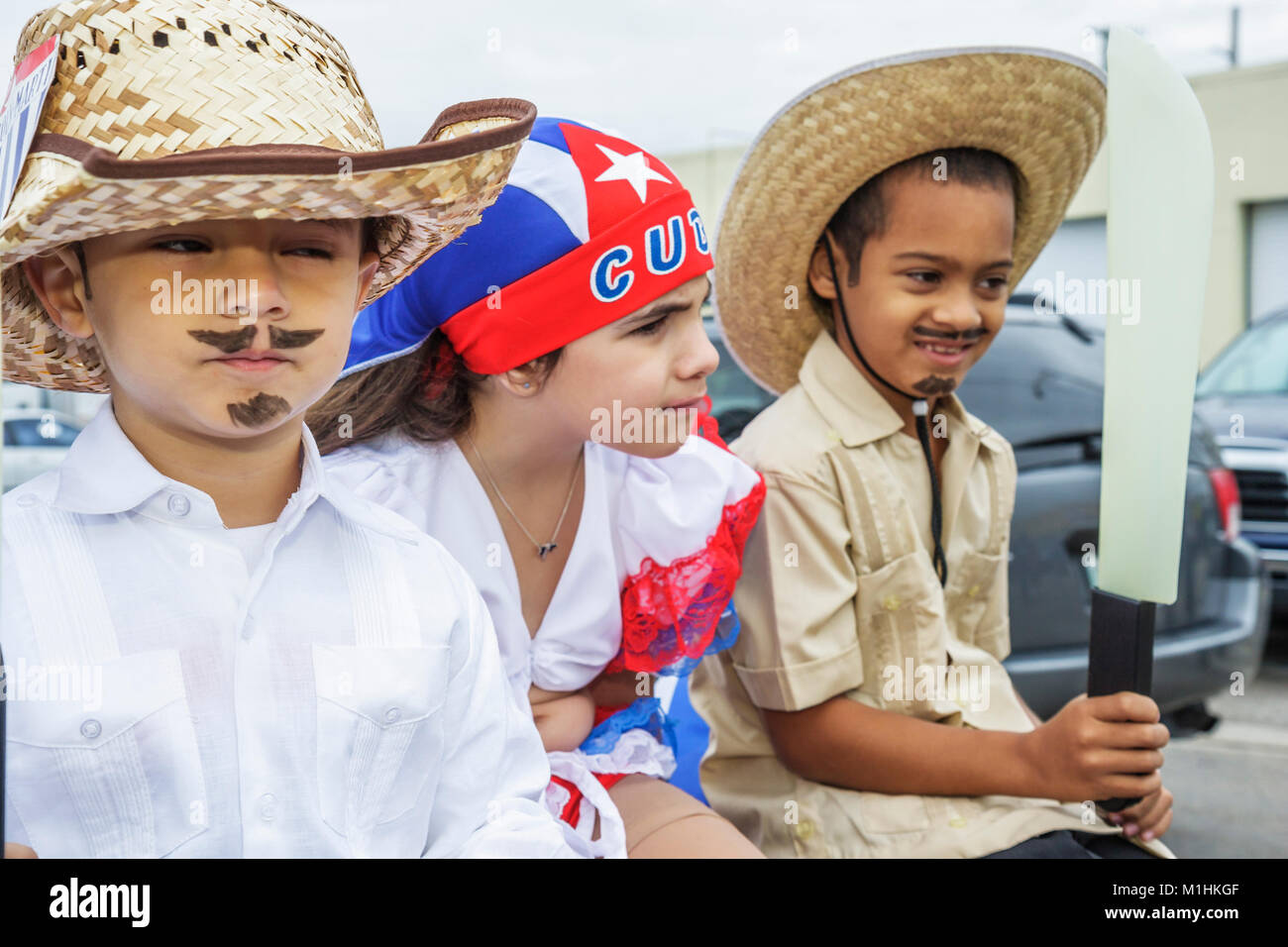 Florida,Hialeah,Jose Marti Parade,honoring Cuban poet,participant ...