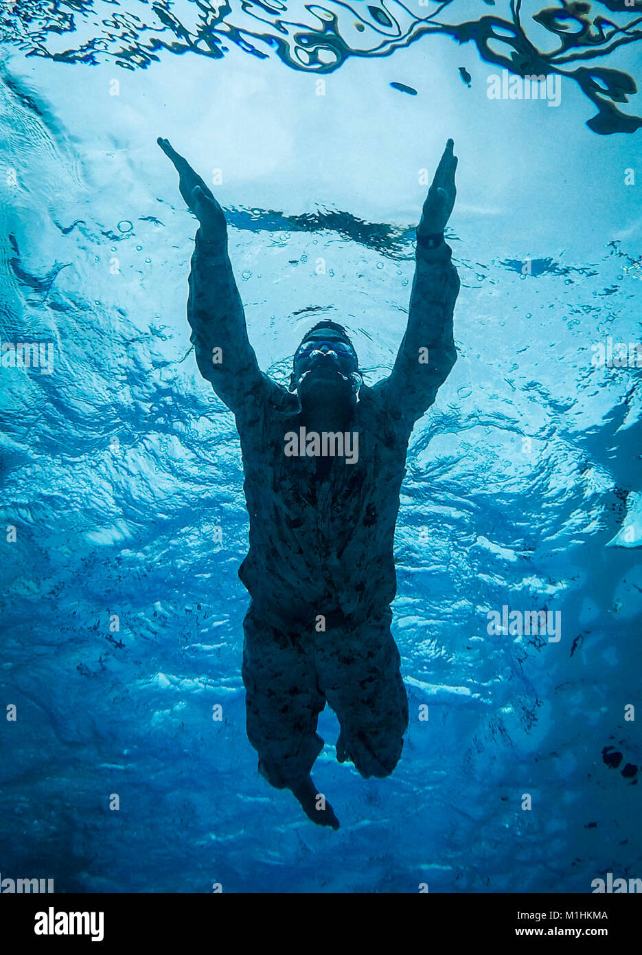 A U.S. Marine Corps infantryman with Detachment 4th Force ...