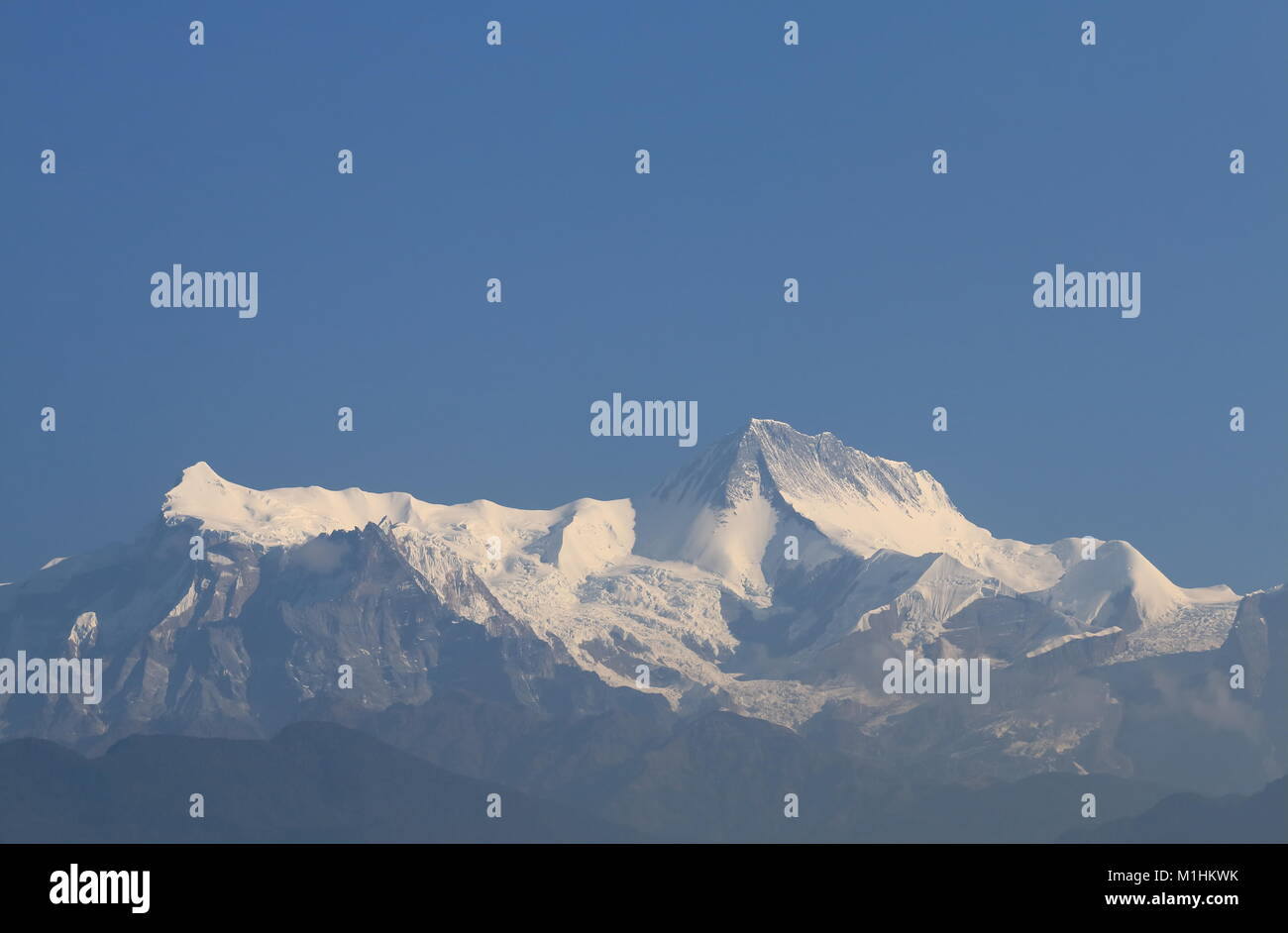 Machhapuchhre Himalaya mountain landscape Annapurna Pokhara Nepal Stock ...