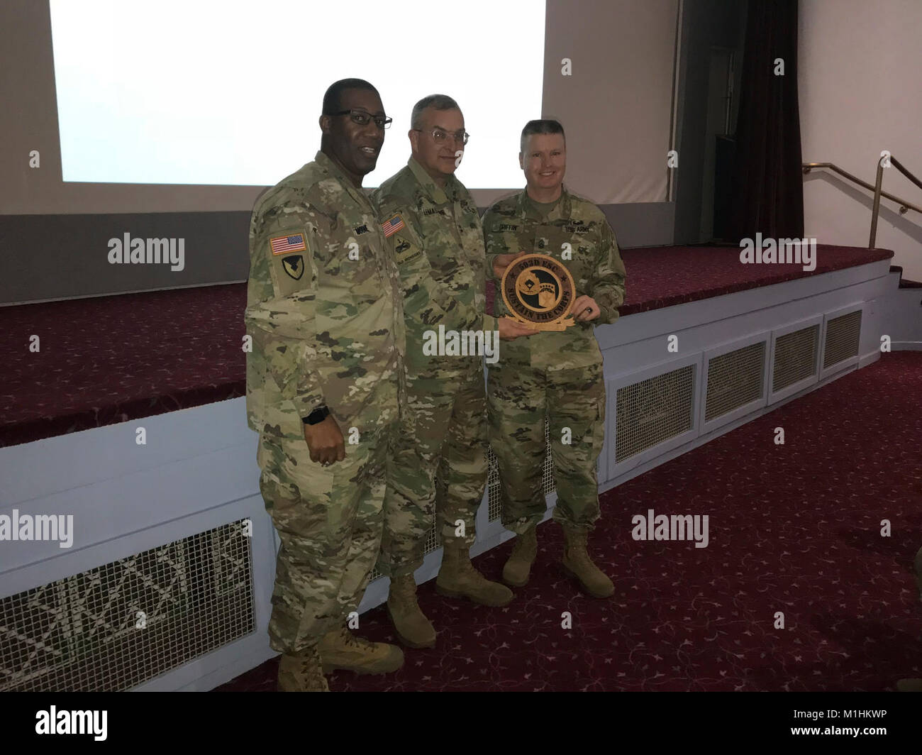 Maj. Gen. Clark W. LeMasters Jr. and Command Sgt. Maj. Ian C. Griffin ...