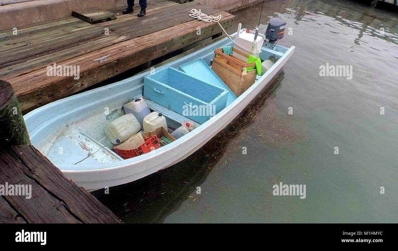 Coast Guard law enforcement crews interdict a lancha boat with five ...