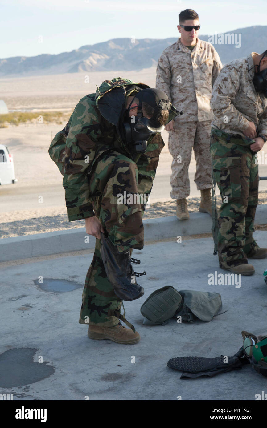 A U.S. Marine with Marine Light Attack Helicopter Squadron 267, Marine ...