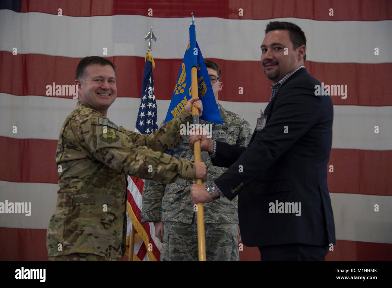 John Tanner, incoming 347th Rescue Group honorary commander, accepts ...