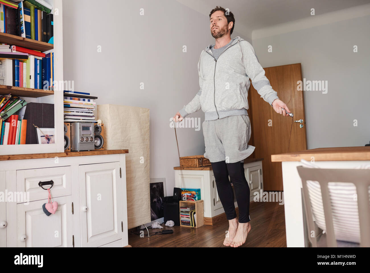 Room alone caucasian young man hi-res stock photography and images - Alamy