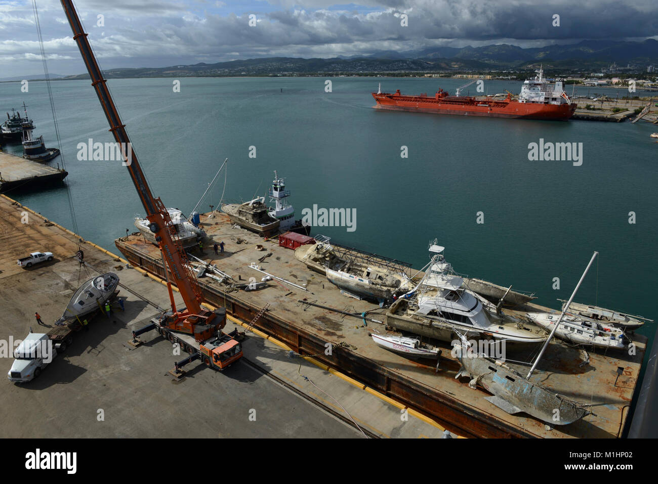 Members of the Hurricane Maria ESF-10 response team transition impacted ...