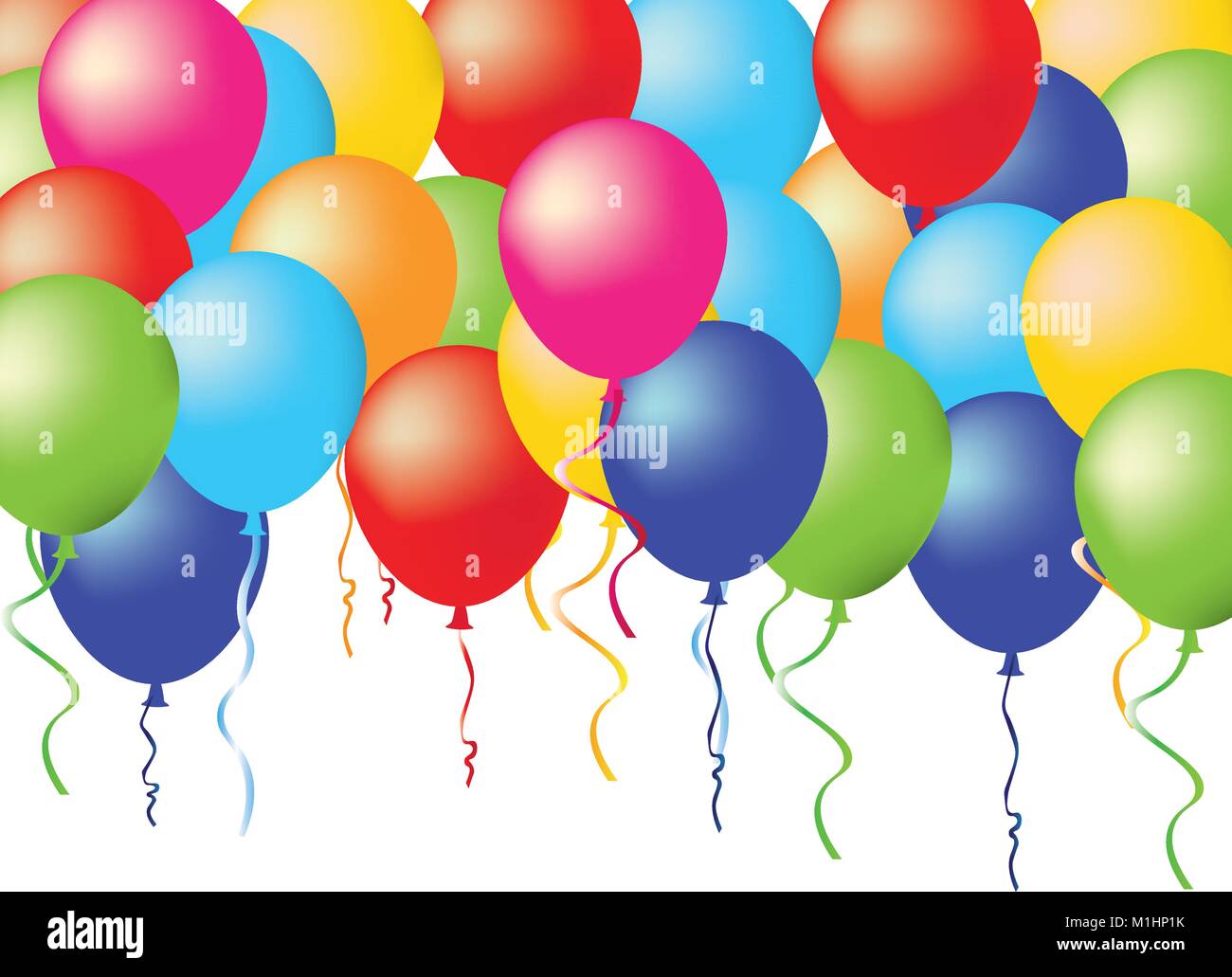Baloons on white background, vector Stock Vector Image & Art - Alamy