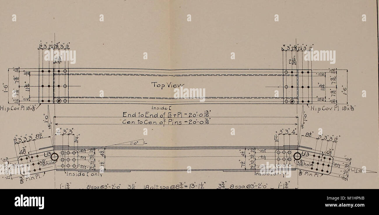 A course in structural drafting; (1907) (14776460544 Stock Photo - Alamy