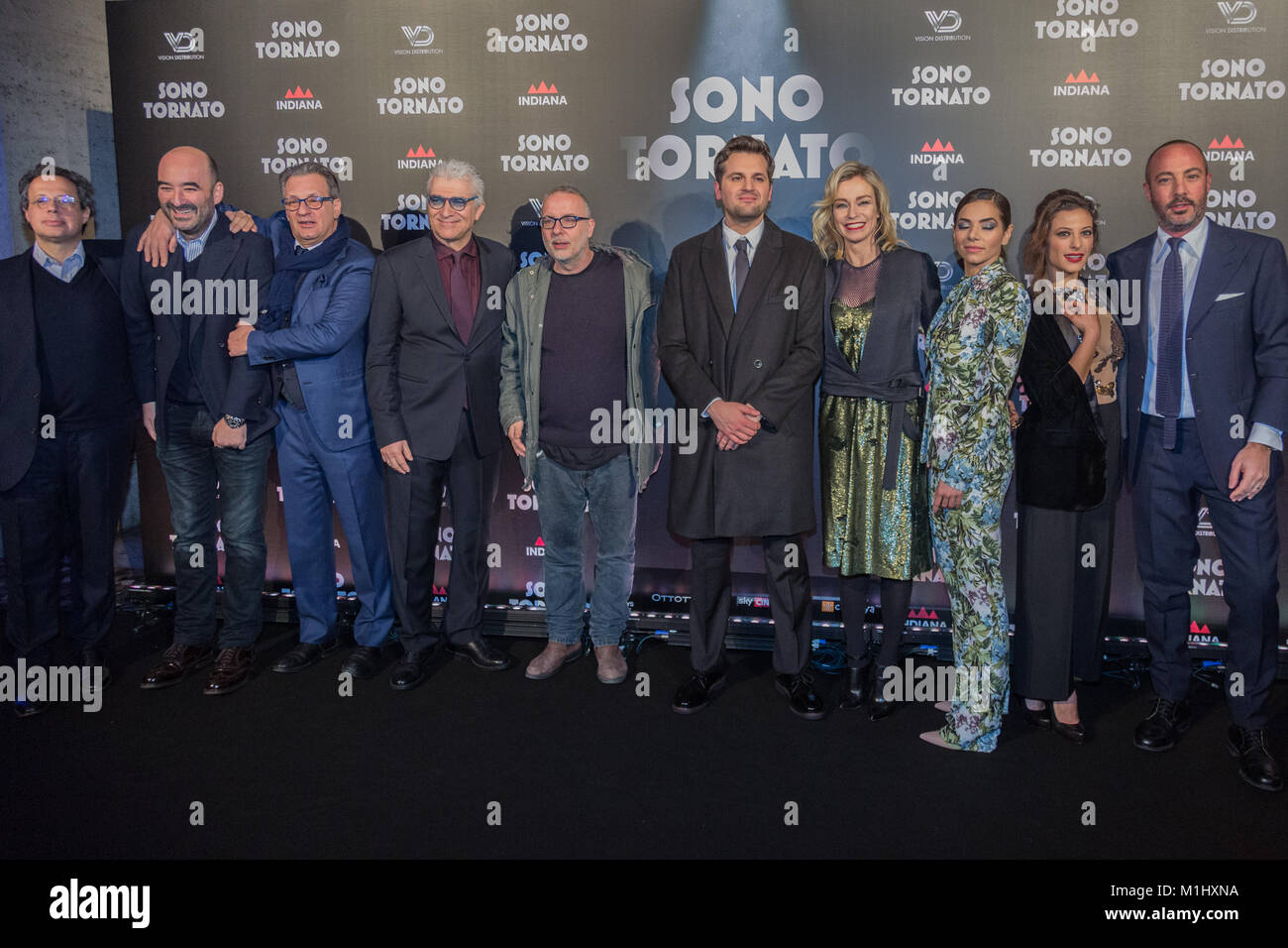 photocall for the presentation of the film: "I'm back" 2018 Stock Photo ...