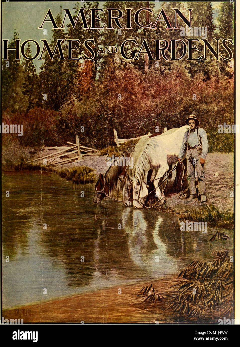 The 1907 'American Homes and Gardens' publication presents ideas for ...