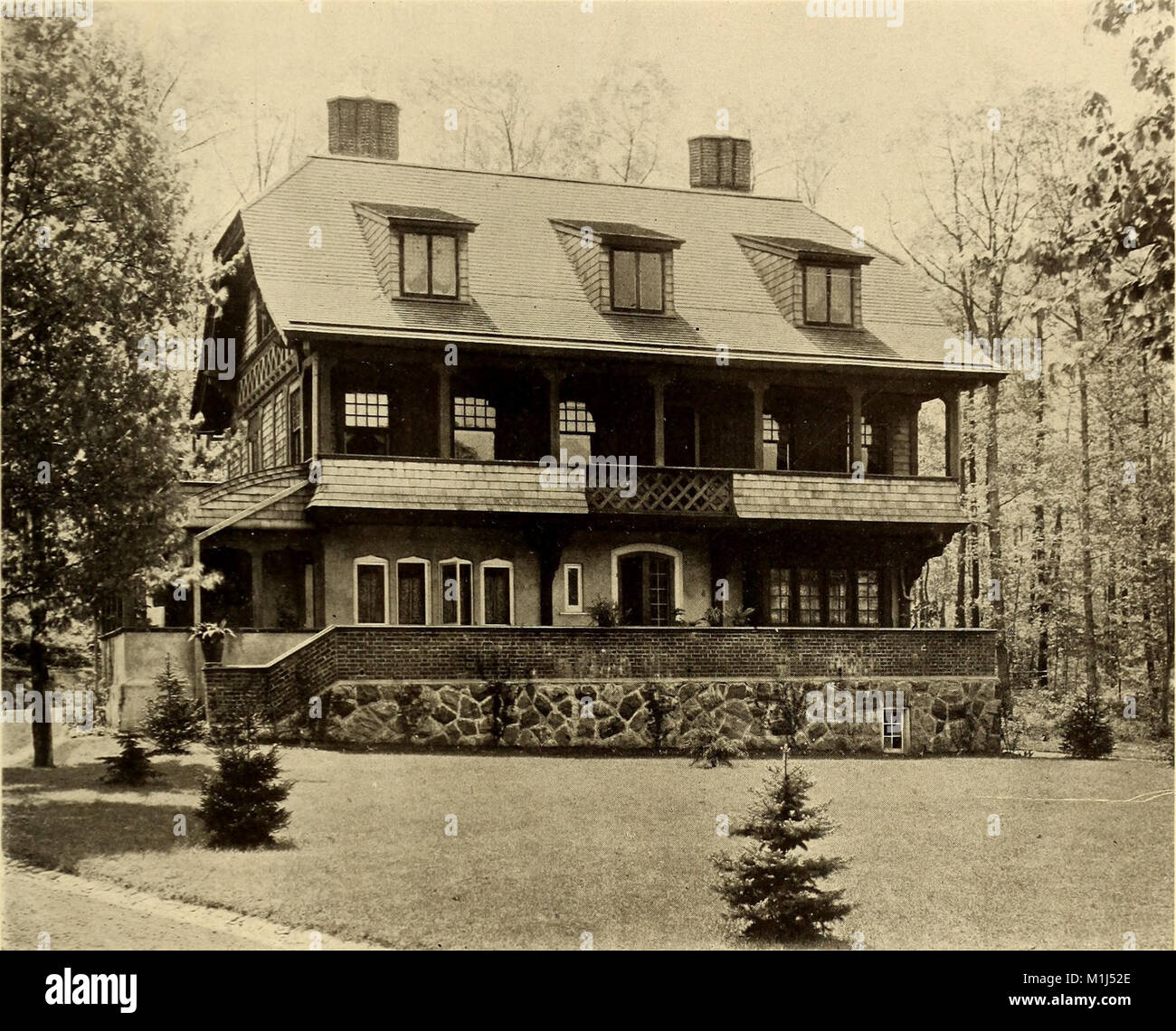 *American Homes and Gardens* (1905) explores architectural styles, home ...