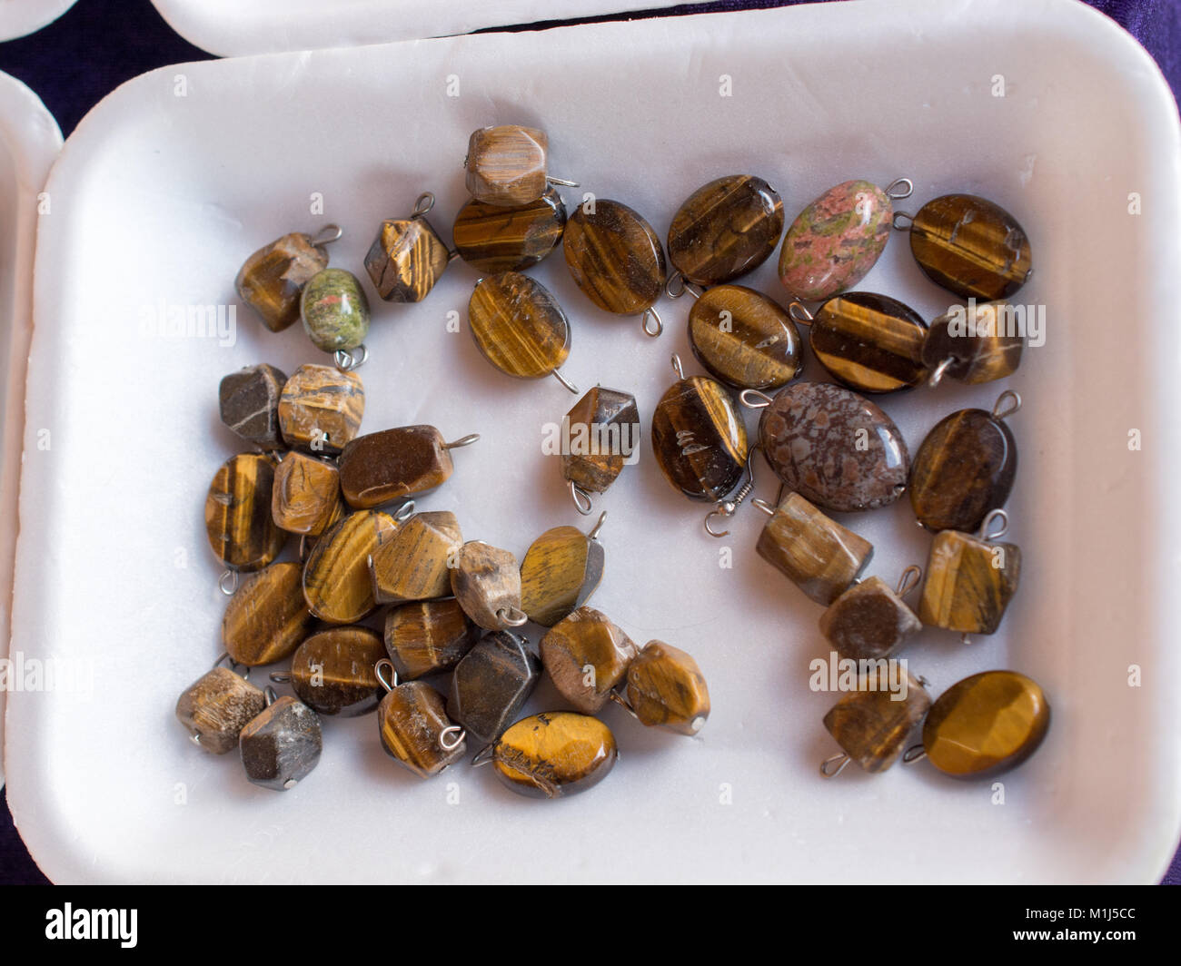Set of natural mineral gemstones of a certain type Stock Photo - Alamy