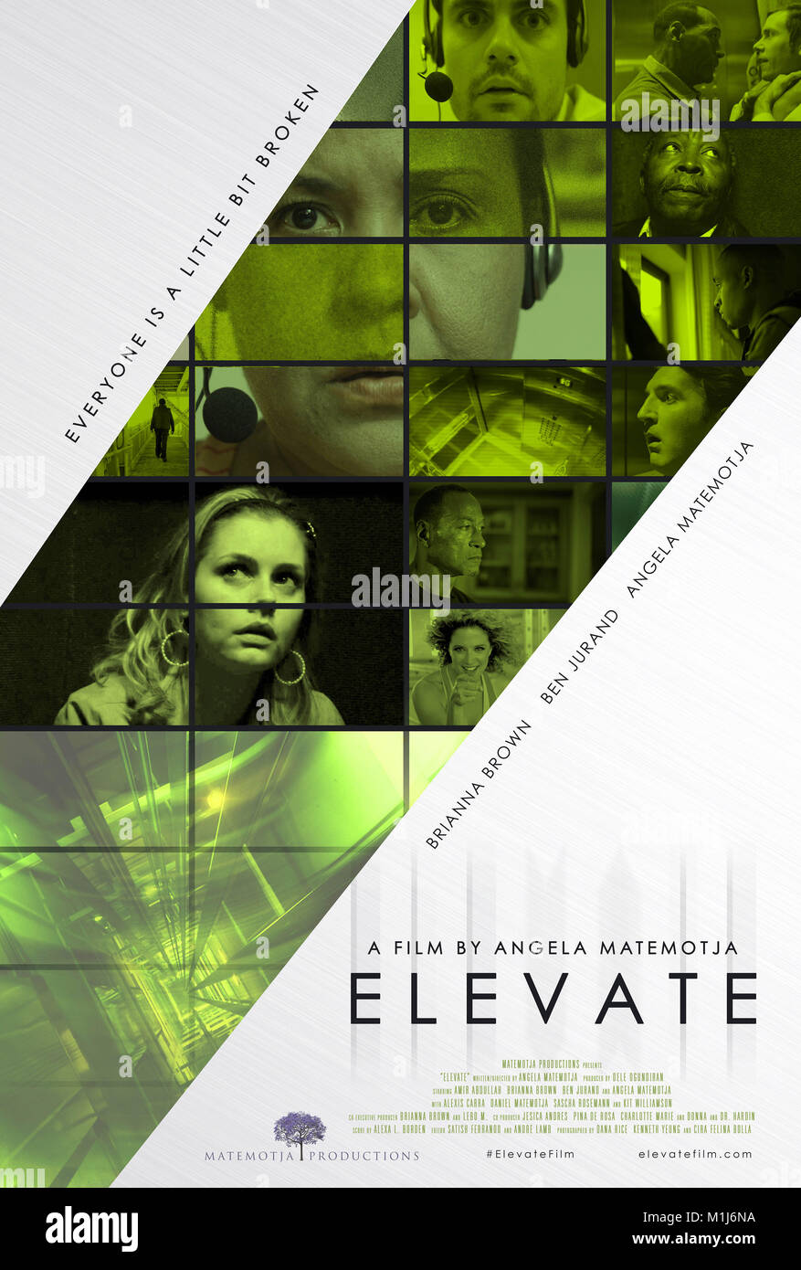 ELEVATE, poster, Brianna Brown (bottom left), Angela Matemotja (top left), Ben Jurand (bottom ...