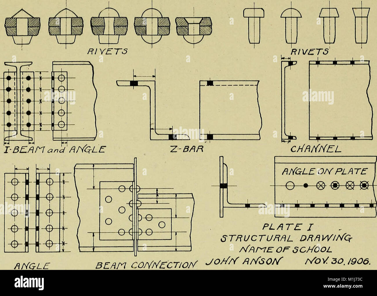 The 1907 course in structural drafting provides students with the ...
