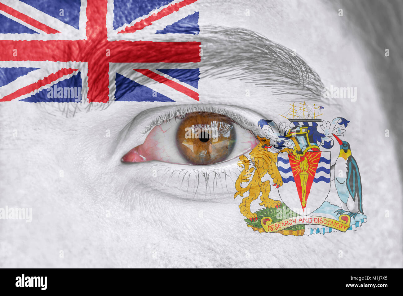 Face paint and british flag hi-res stock photography and images - Alamy