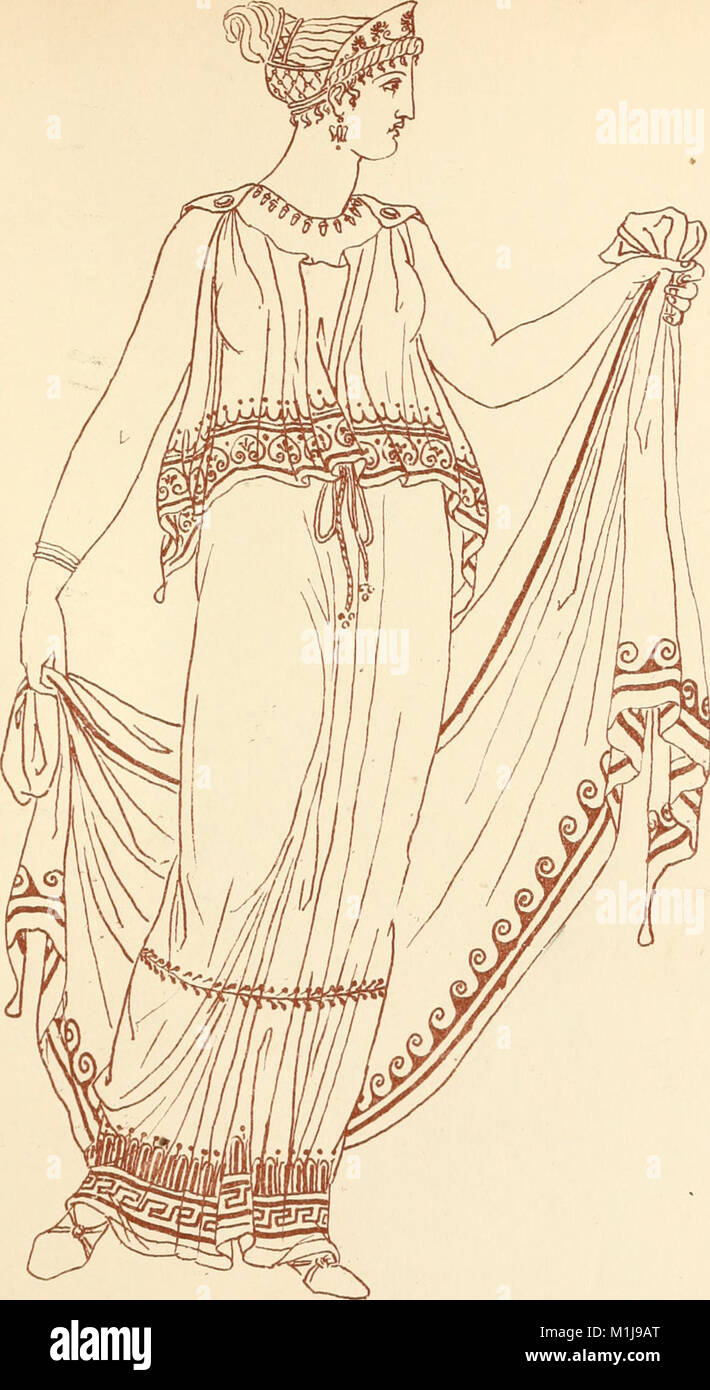Ancient Greek female costume - illustrated by one hundred and twelve ...