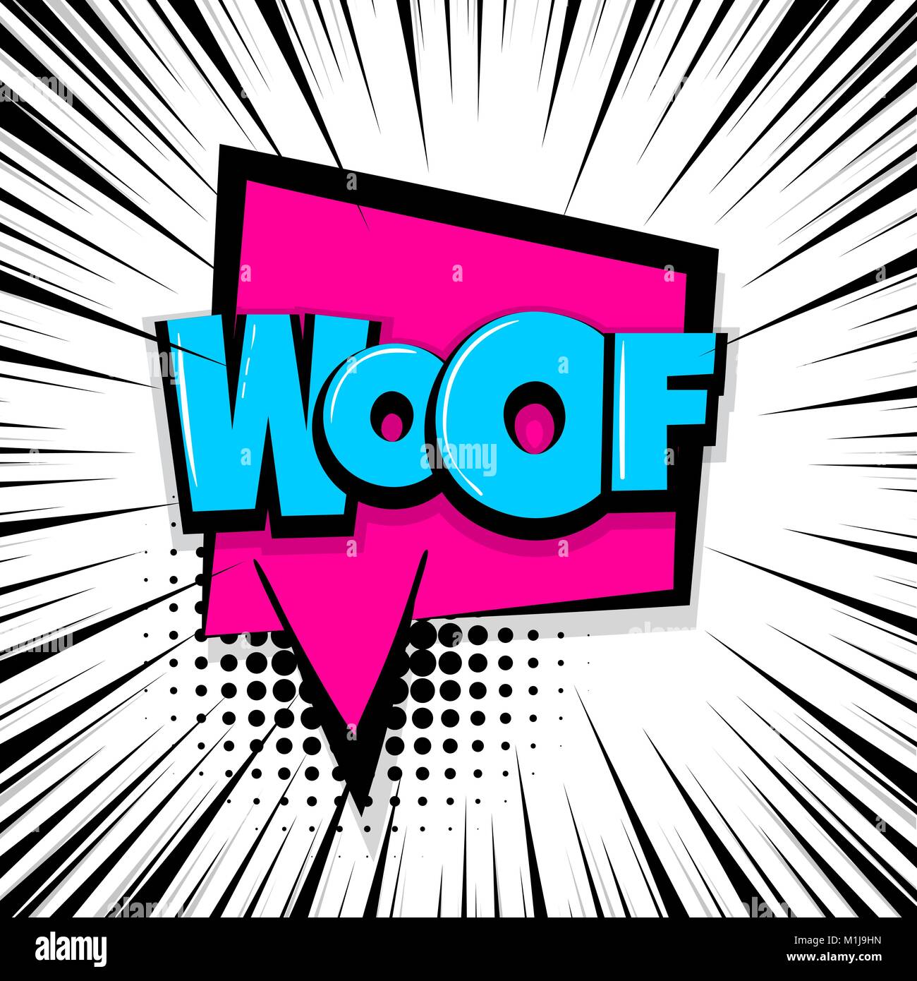 woof comic text stripperd backdrop Stock Vector Image & Art - Alamy