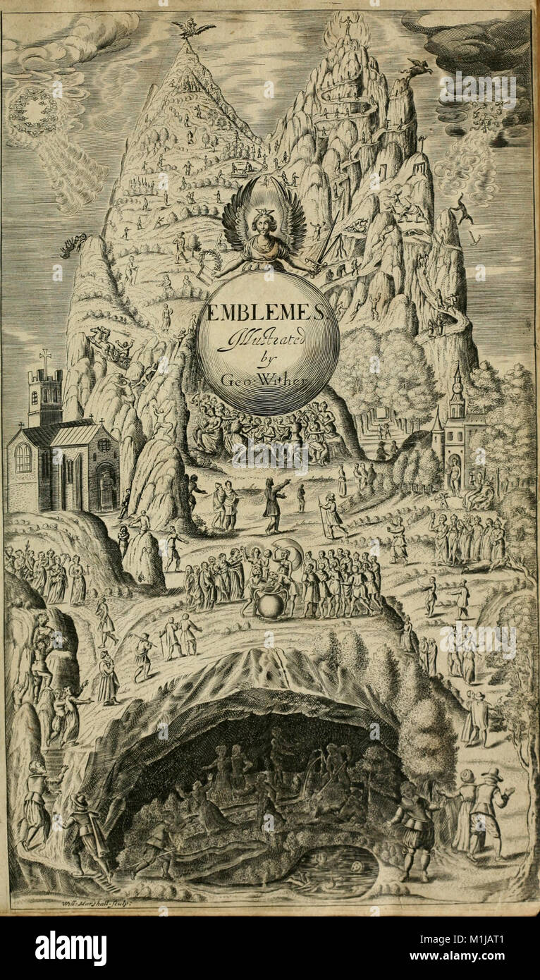 This 1635 collection, 'A Collection of Emblemes,' features moral and ...