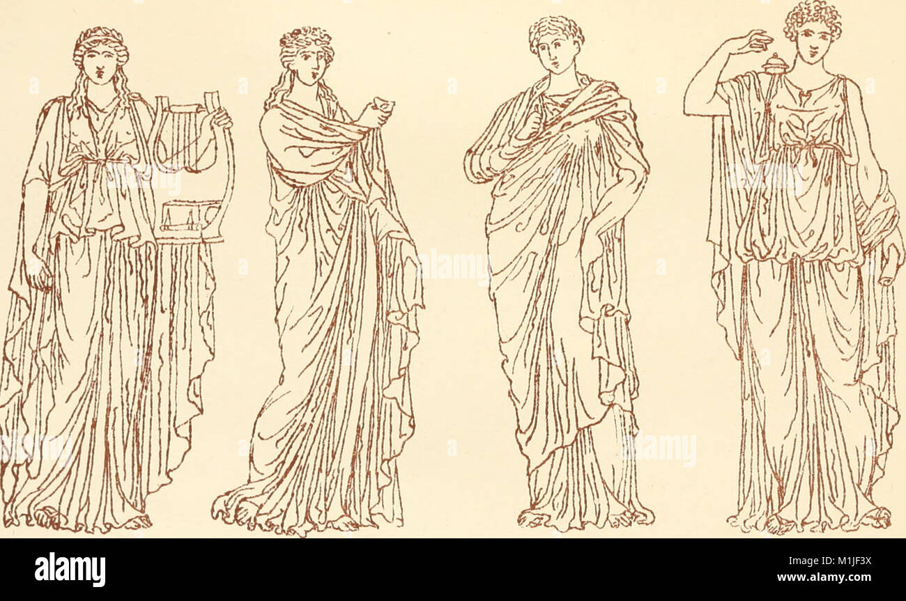 Ancient Greek female costume - illustrated by one hundred and twelve ...