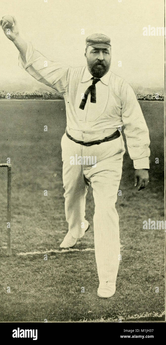 Alfred Shaw, bowling Stock Photo - Alamy