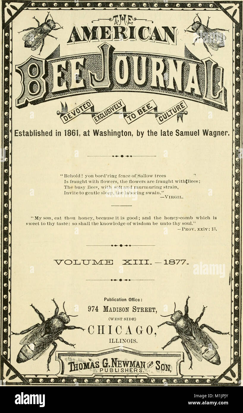 The *American Bee Journal* (1877) is a publication dedicated to the ...