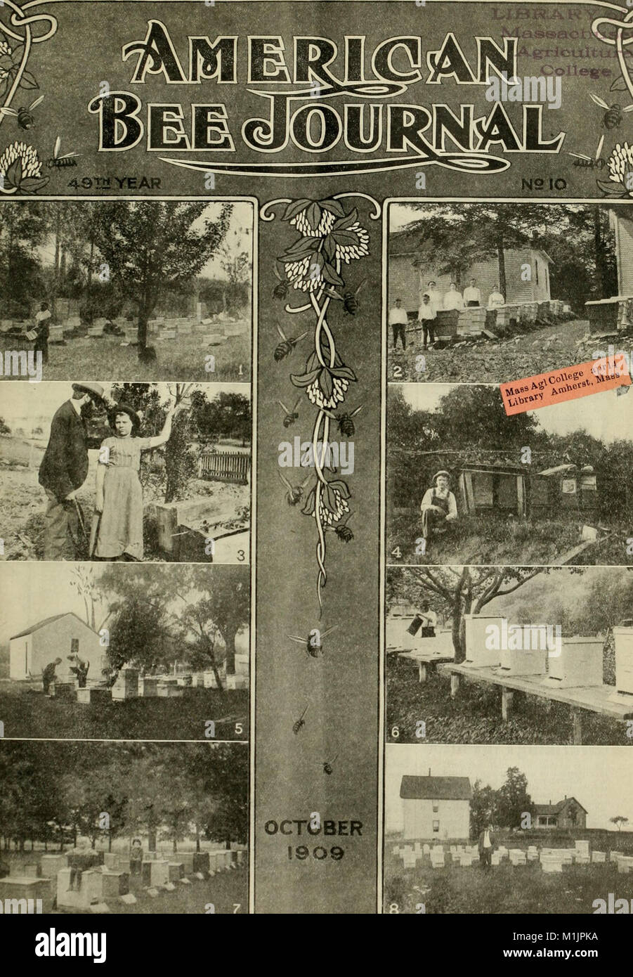 The 1909 American Bee Journal provides information on beekeeping ...
