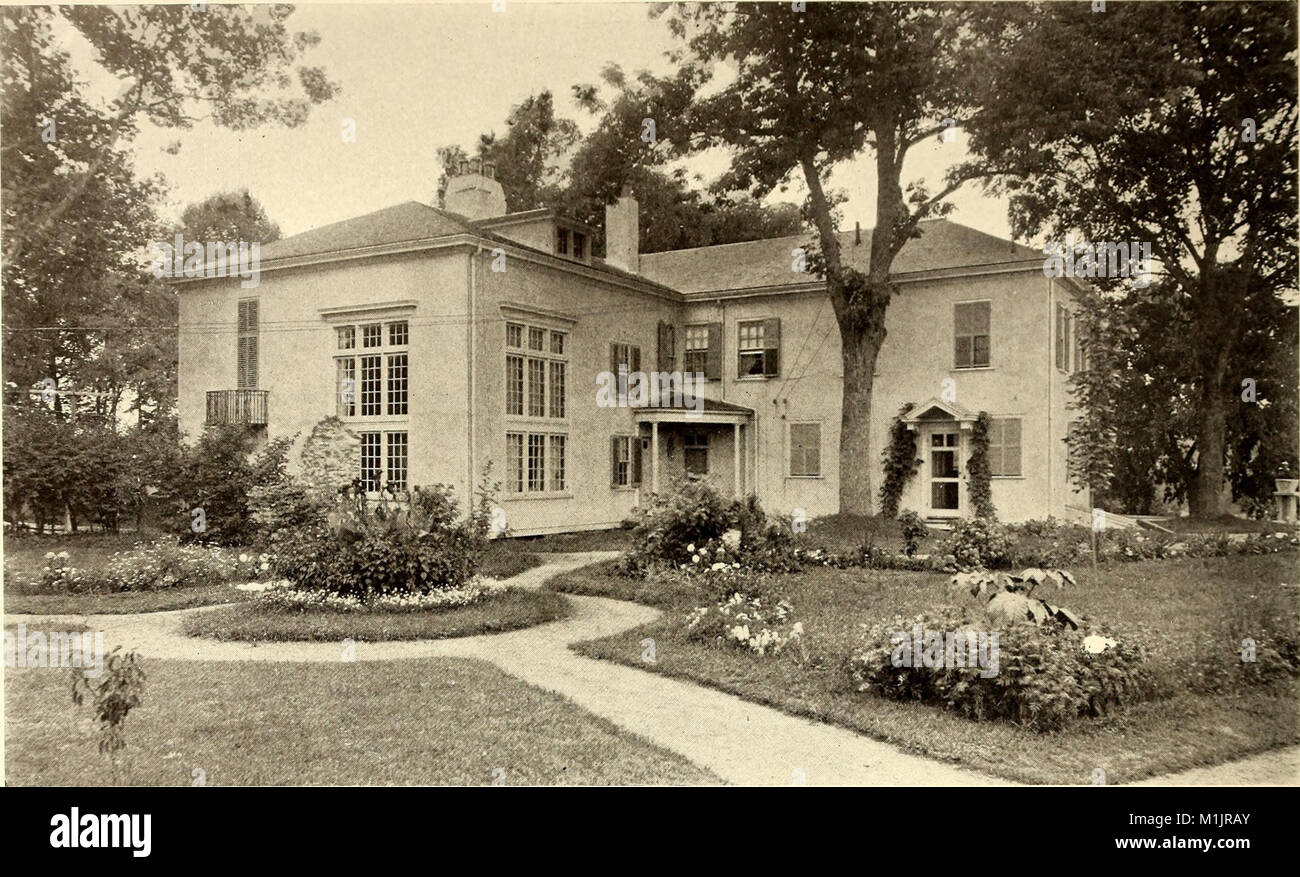 A 1909 publication featuring designs and layouts for American homes ...