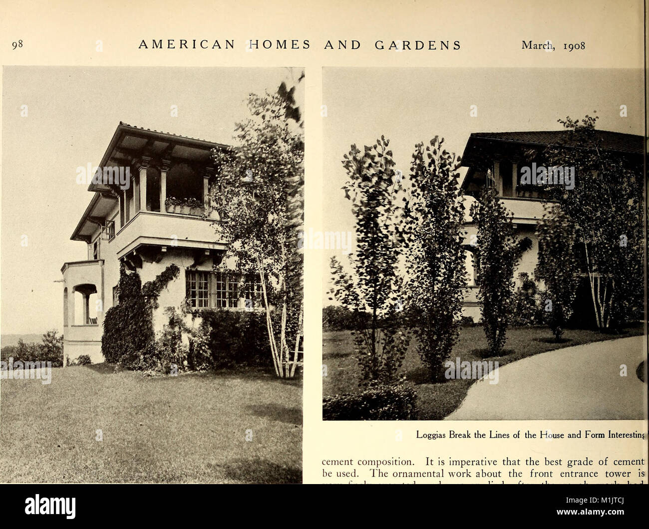 'American Homes and Gardens' (1908) showcases American architecture ...