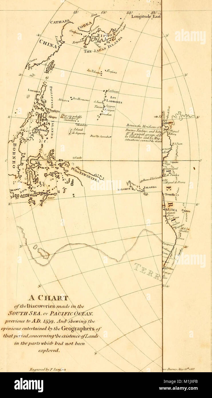 South pacific charts hi-res stock photography and images - Alamy