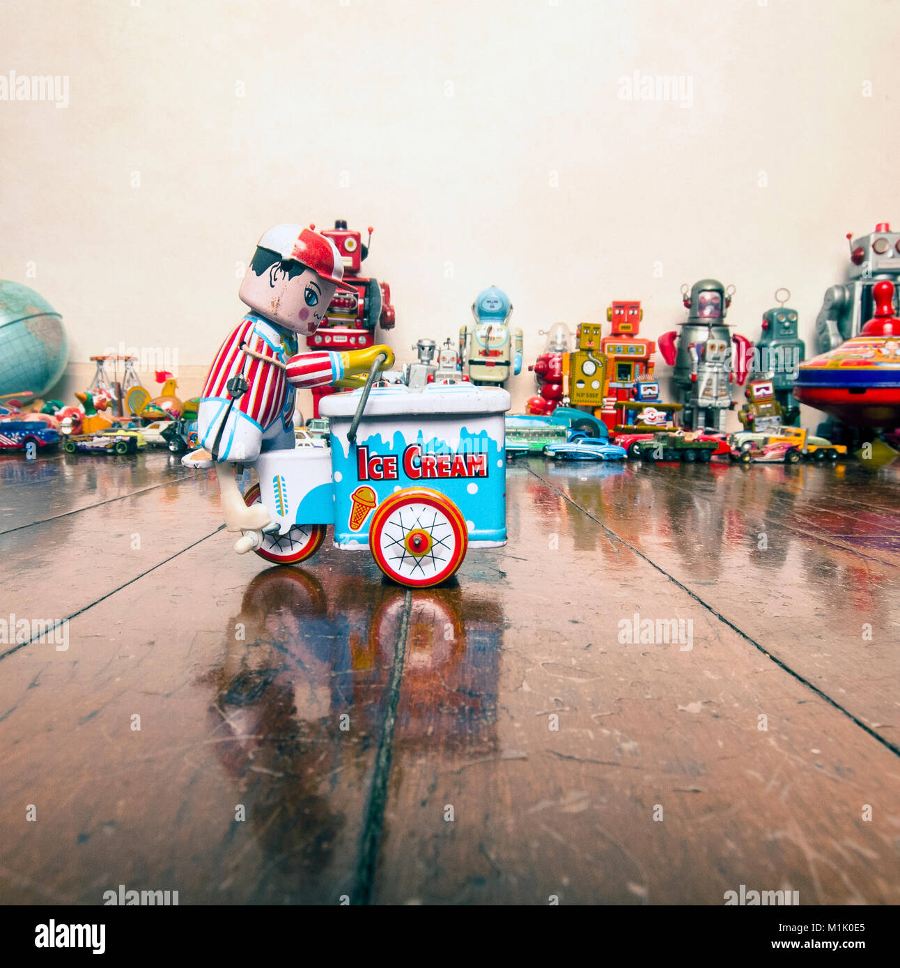 Toy ice cream cart hi-res stock photography and images - Alamy