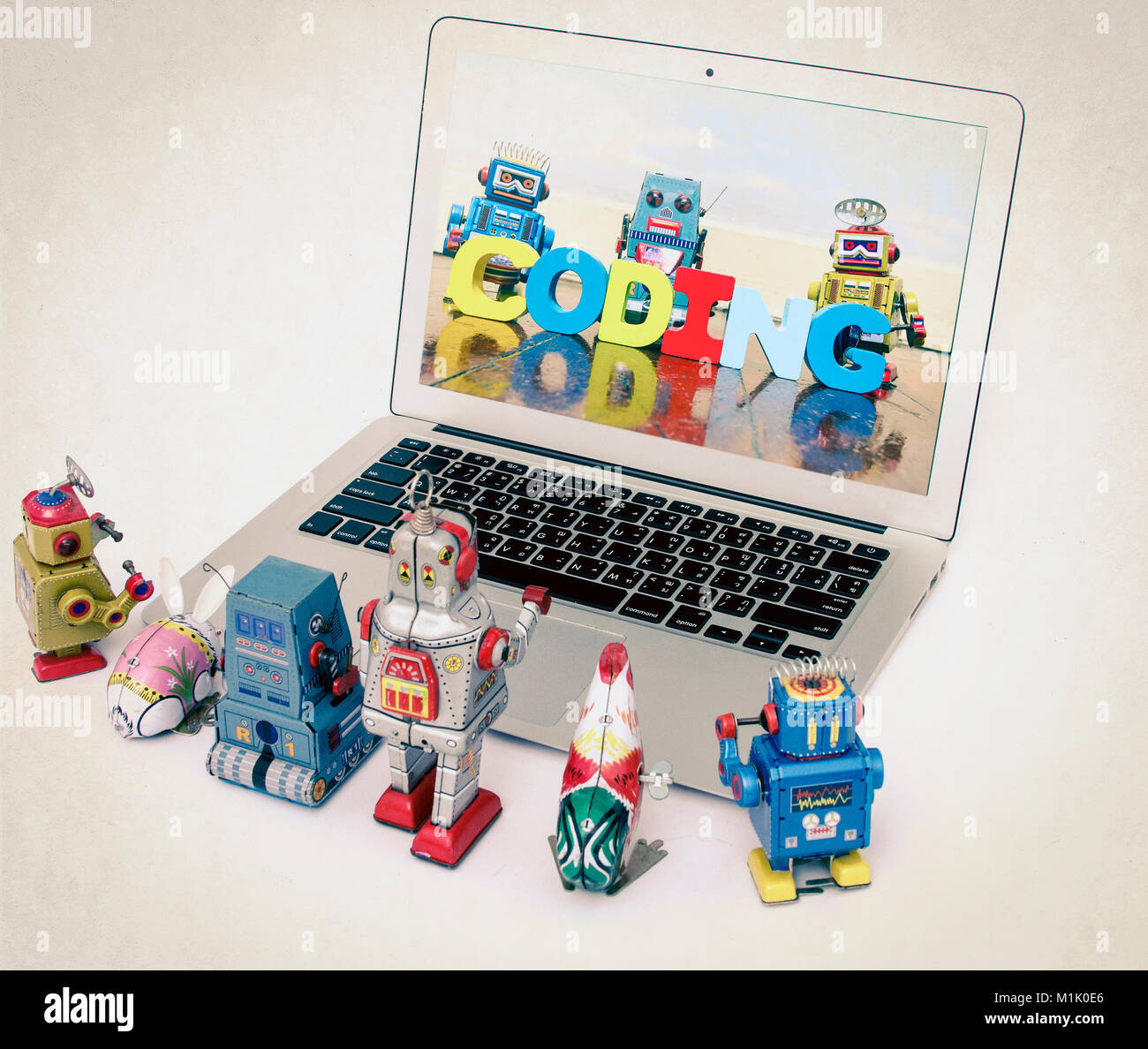 School classroom code programing hi-res stock photography and images ...