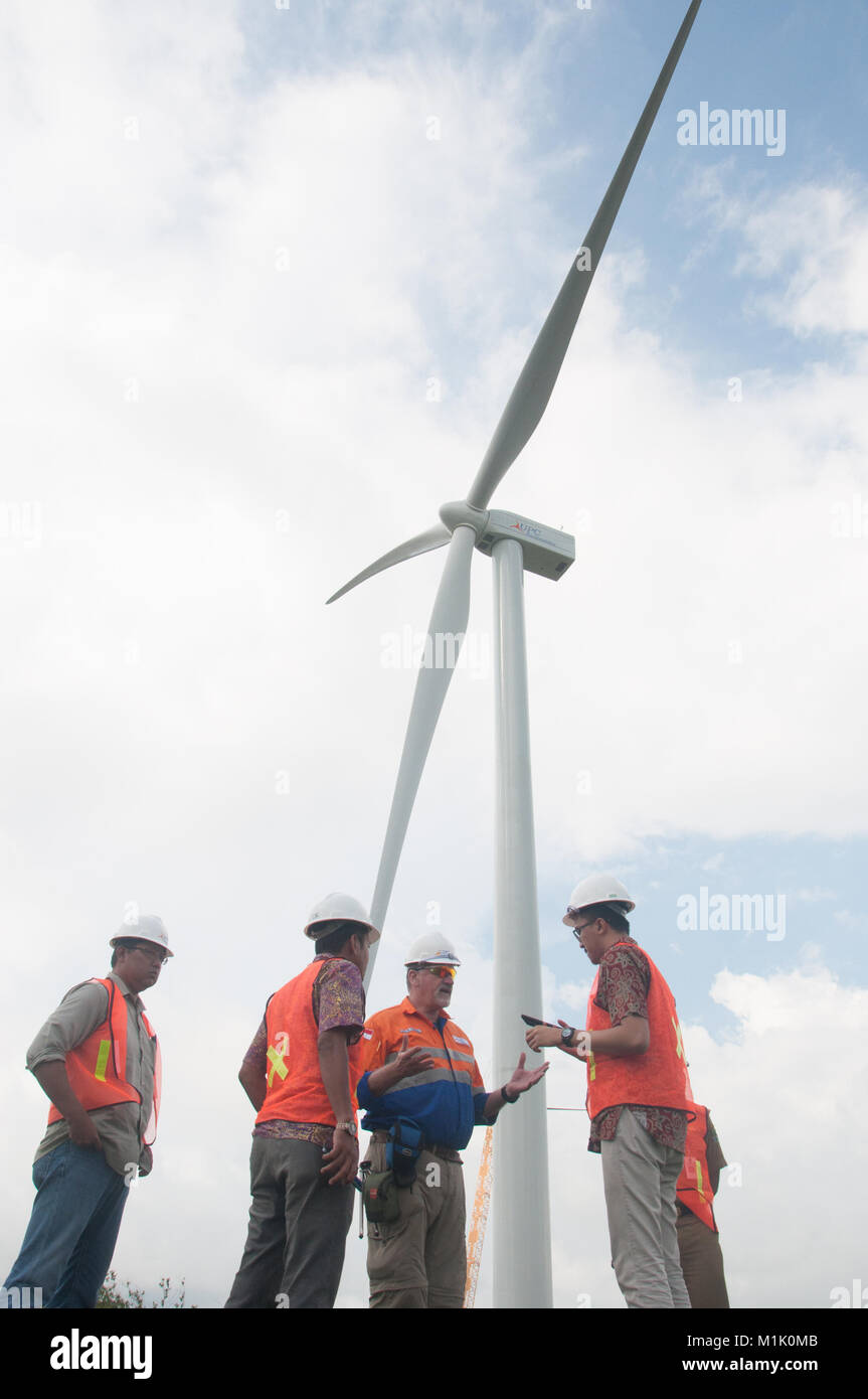 SIDENRENG RAPPANG, INDONESIA. Sidrap Wind Farm, the first utility scale ...