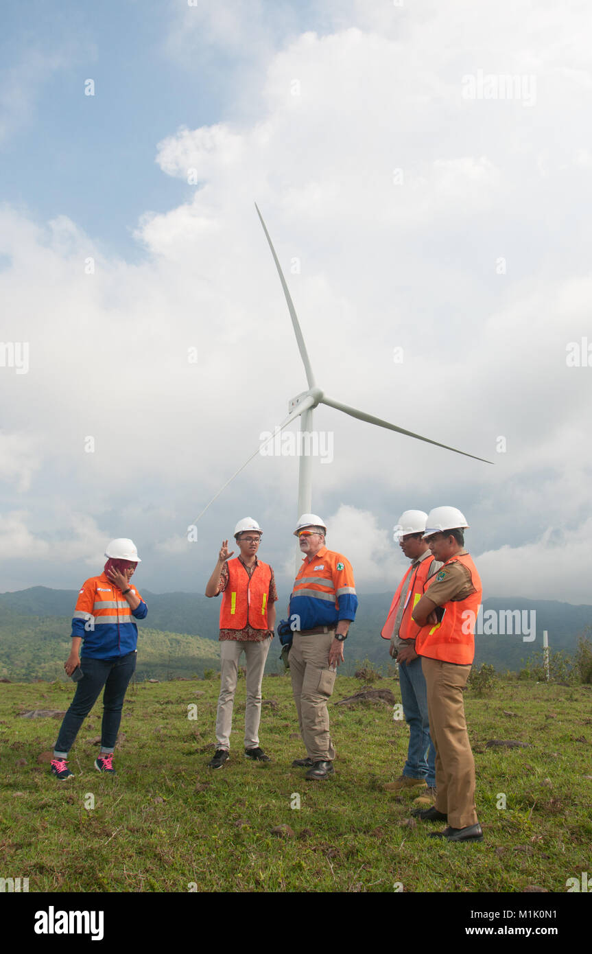 SIDENRENG RAPPANG, INDONESIA. Sidrap Wind Farm, the first utility scale ...