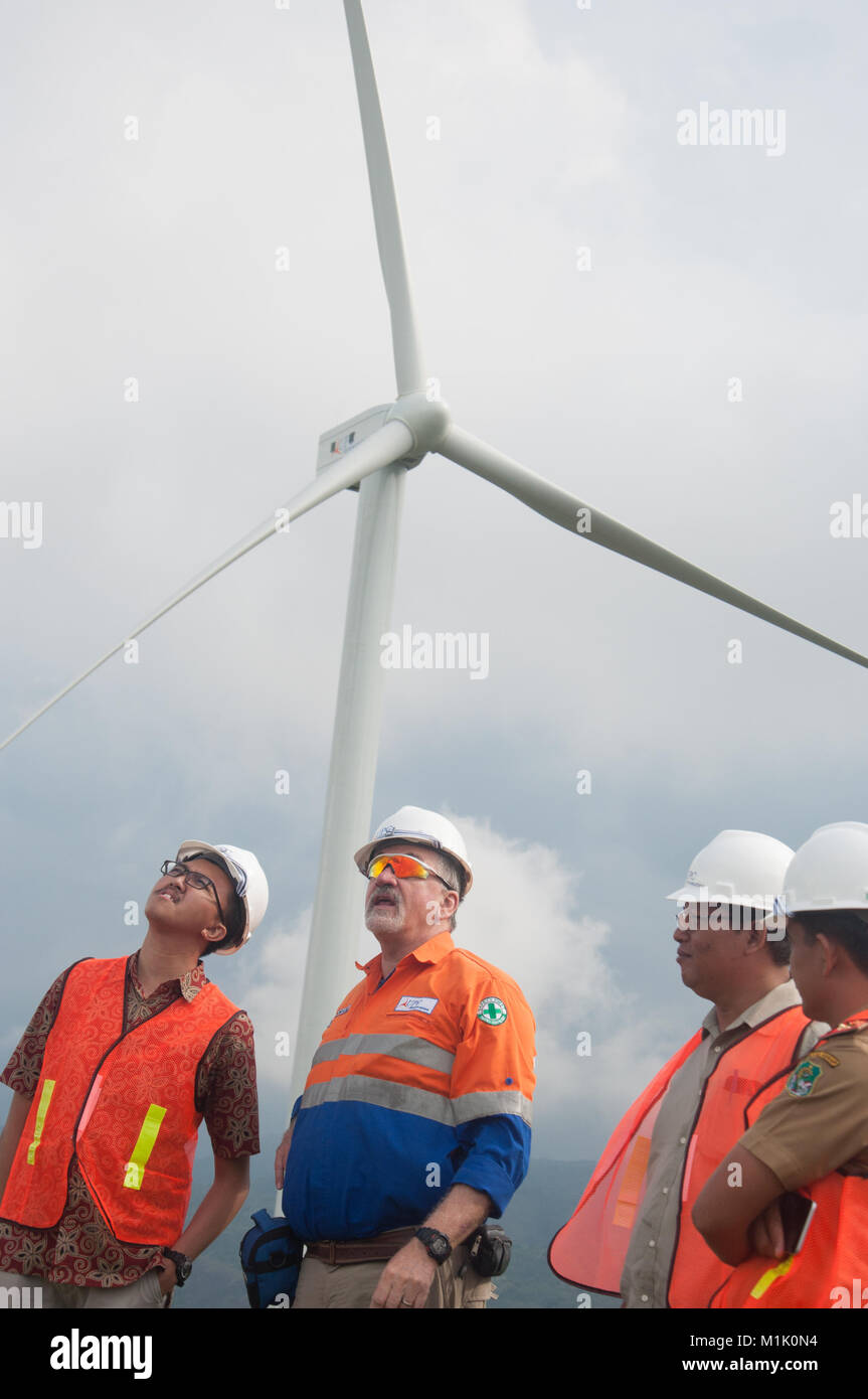 SIDENRENG RAPPANG, INDONESIA. Sidrap Wind Farm, the first utility scale ...