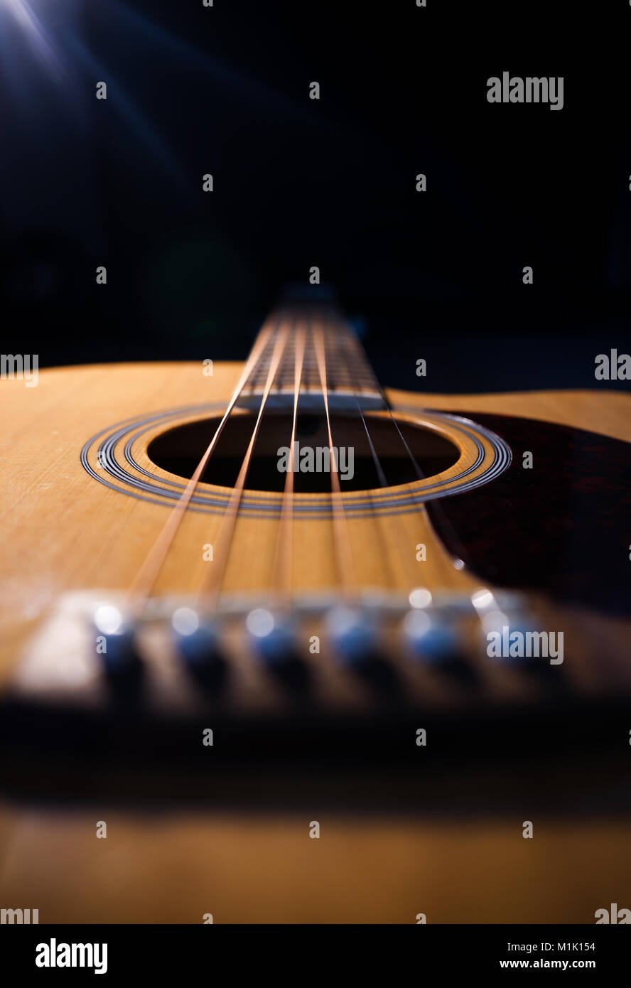 Guitar low key hi-res stock photography and images - Alamy