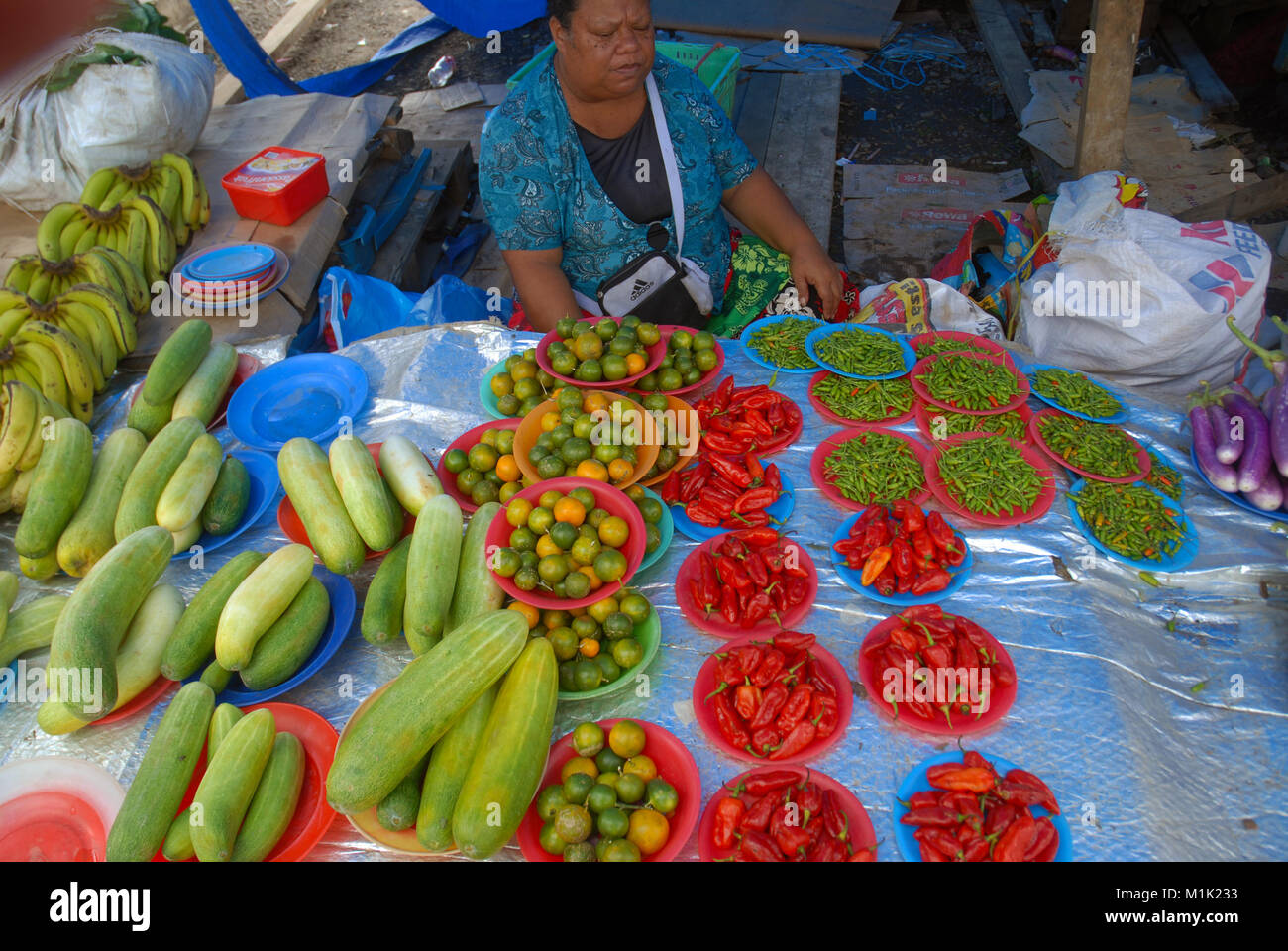 Fruit and Vegetable Market, Suva, Fiji Stock Photo - Alamy