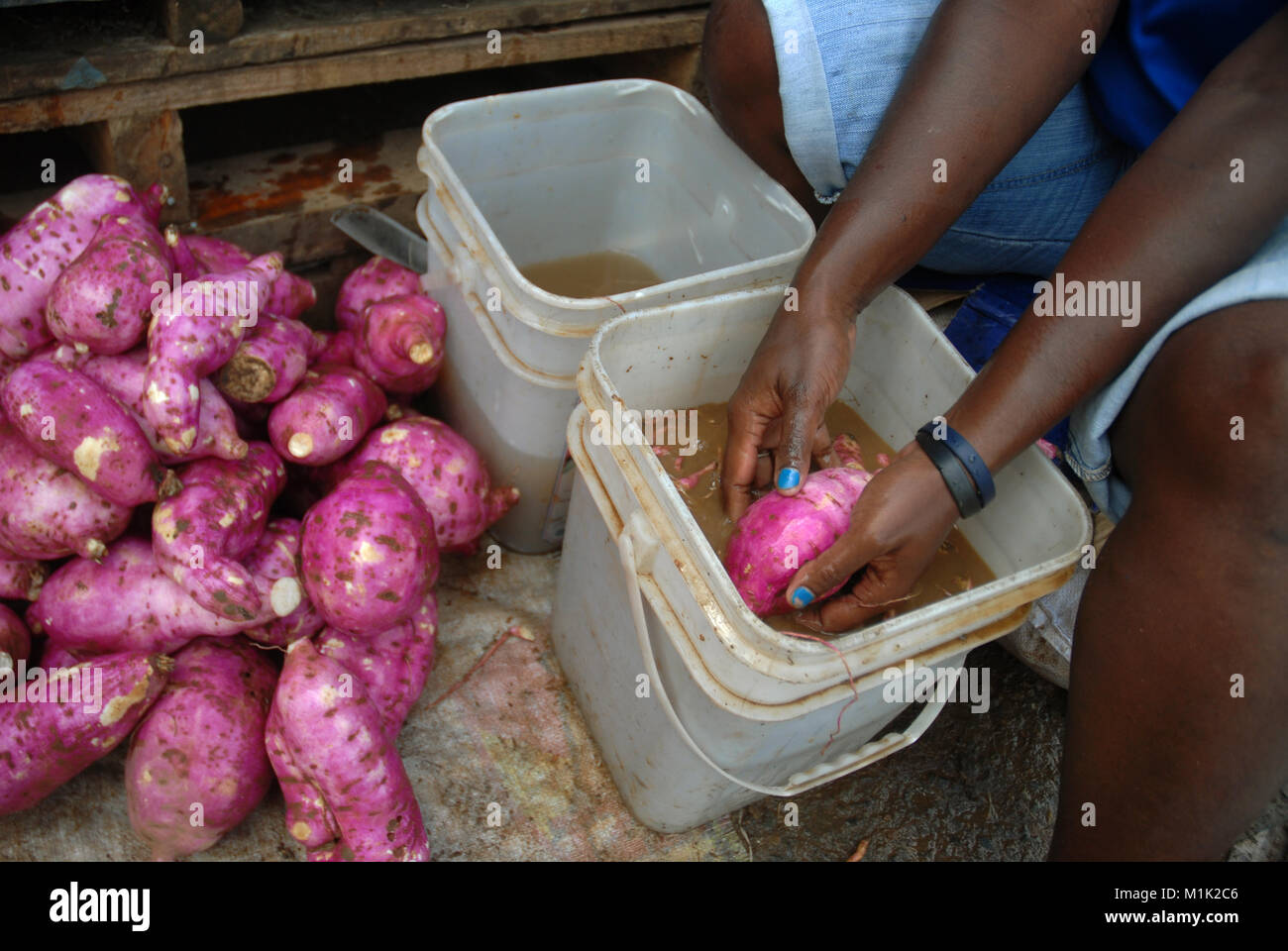 Fruit and Vegetable Market, Suva, Fiji Stock Photo - Alamy
