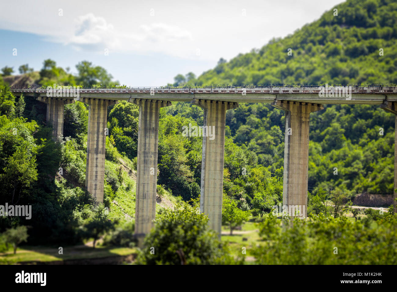 Long road bridge over valley hi-res stock photography and images - Alamy