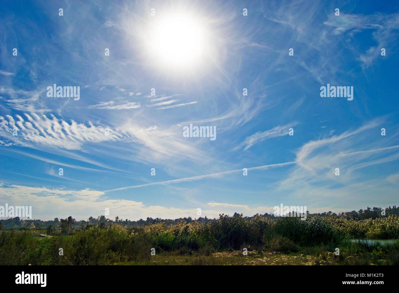 Day with the Sun Stock Photo - Alamy