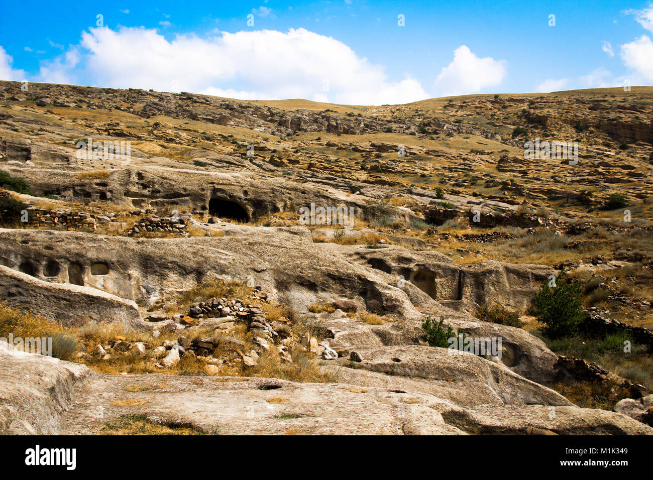 Mountain landscapes of the basaltic surface of the earth Stock Photo ...
