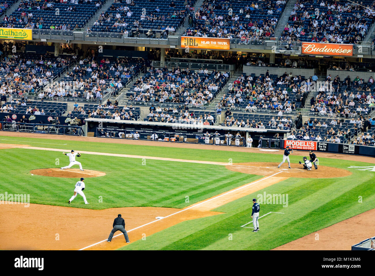 Yankees x Rockies 2014 Baseball New York City Stock Photo - Alamy