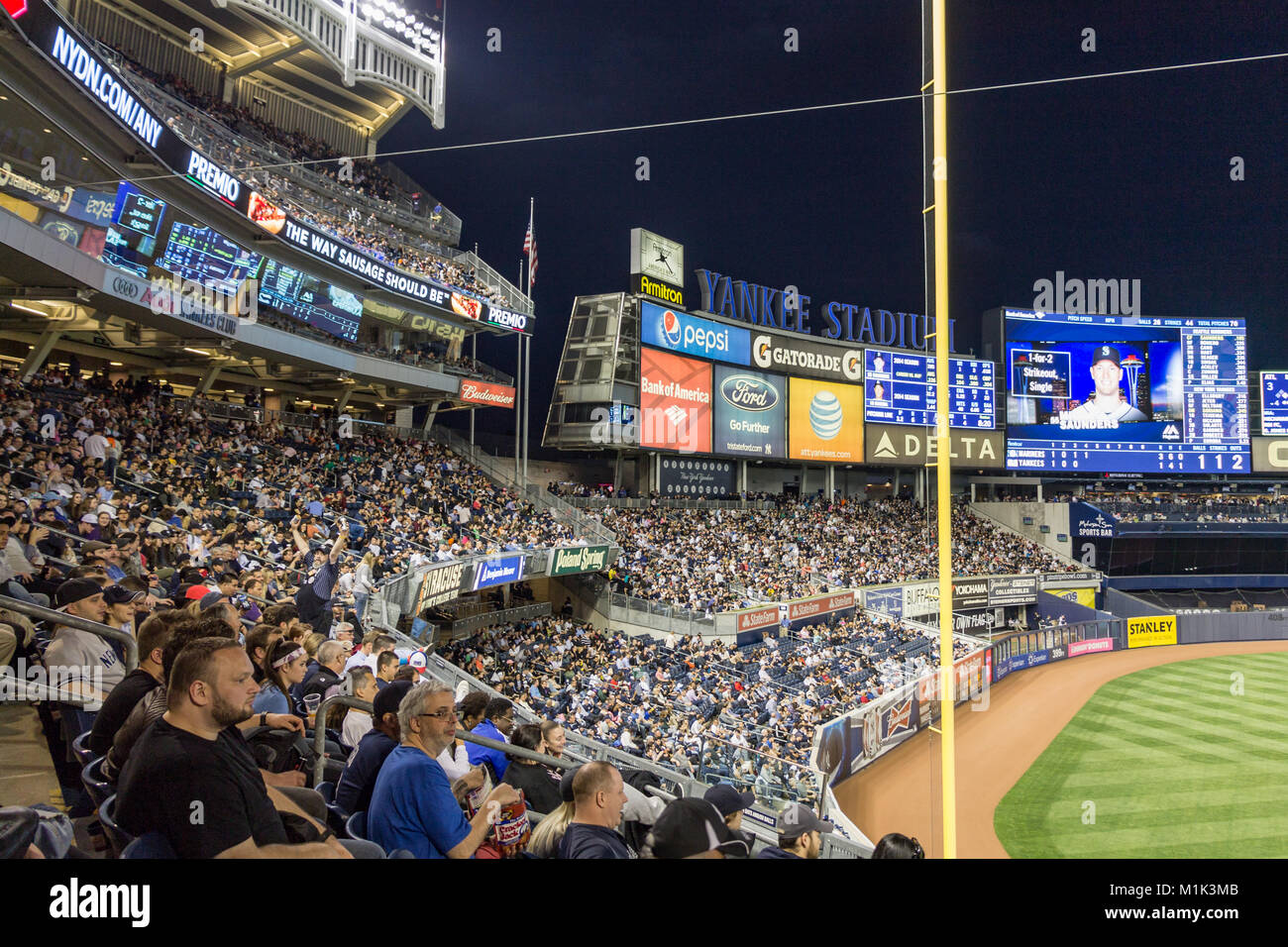 Yankees x Rockies 2014 Baseball New York City Stock Photo - Alamy