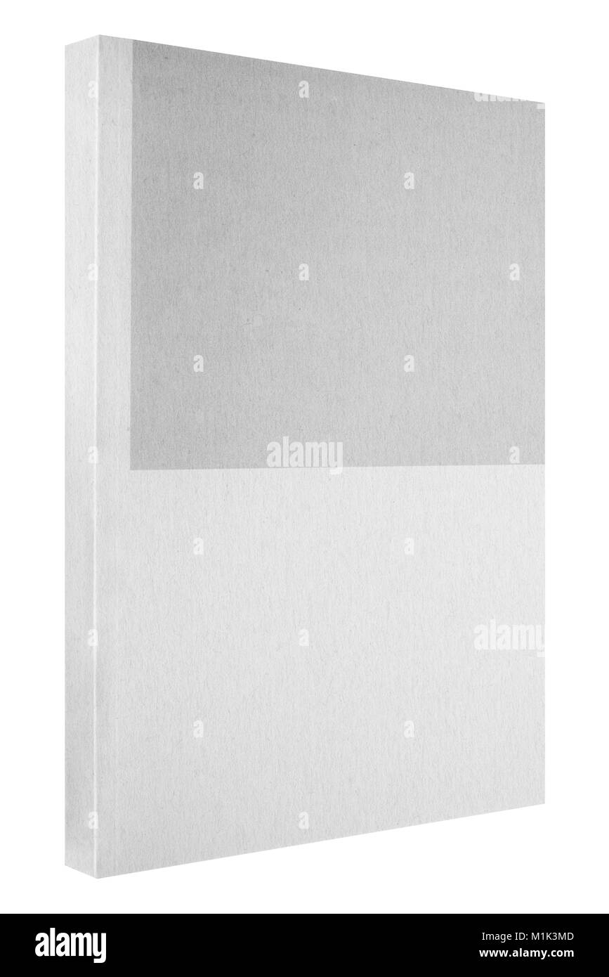 Grey book isolated on white Stock Photo - Alamy